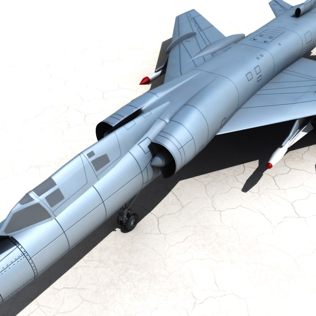 3dsmax Tupolev Tu-128 Fiddler Fighter