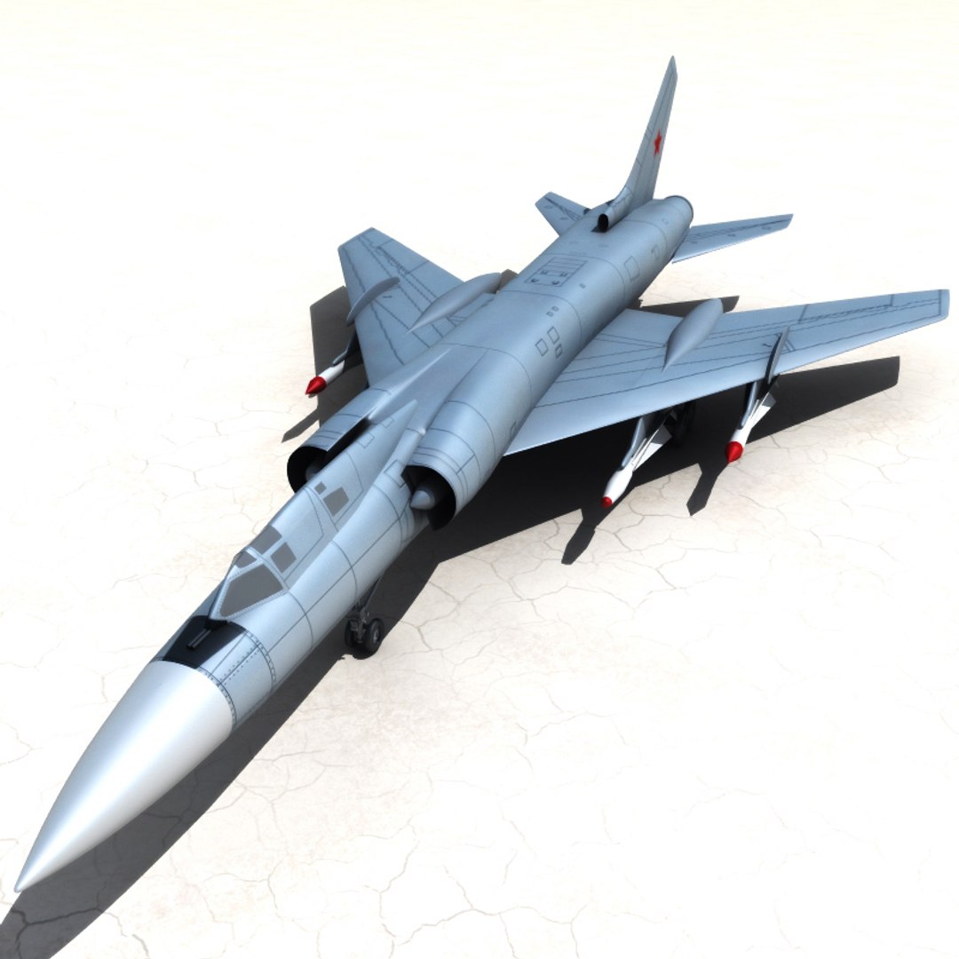 3dsmax Tupolev Tu-128 Fiddler Fighter