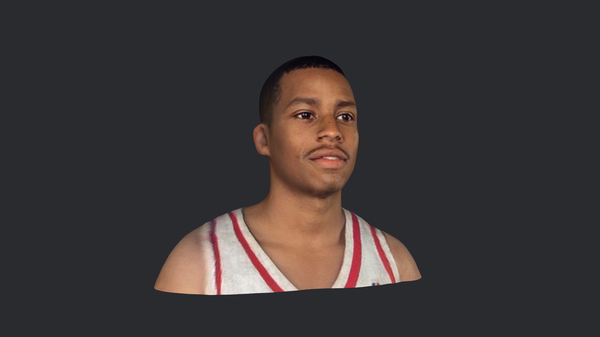 3D Allen Iverson- Realistic Bust Head Ready - TurboSquid 1970892