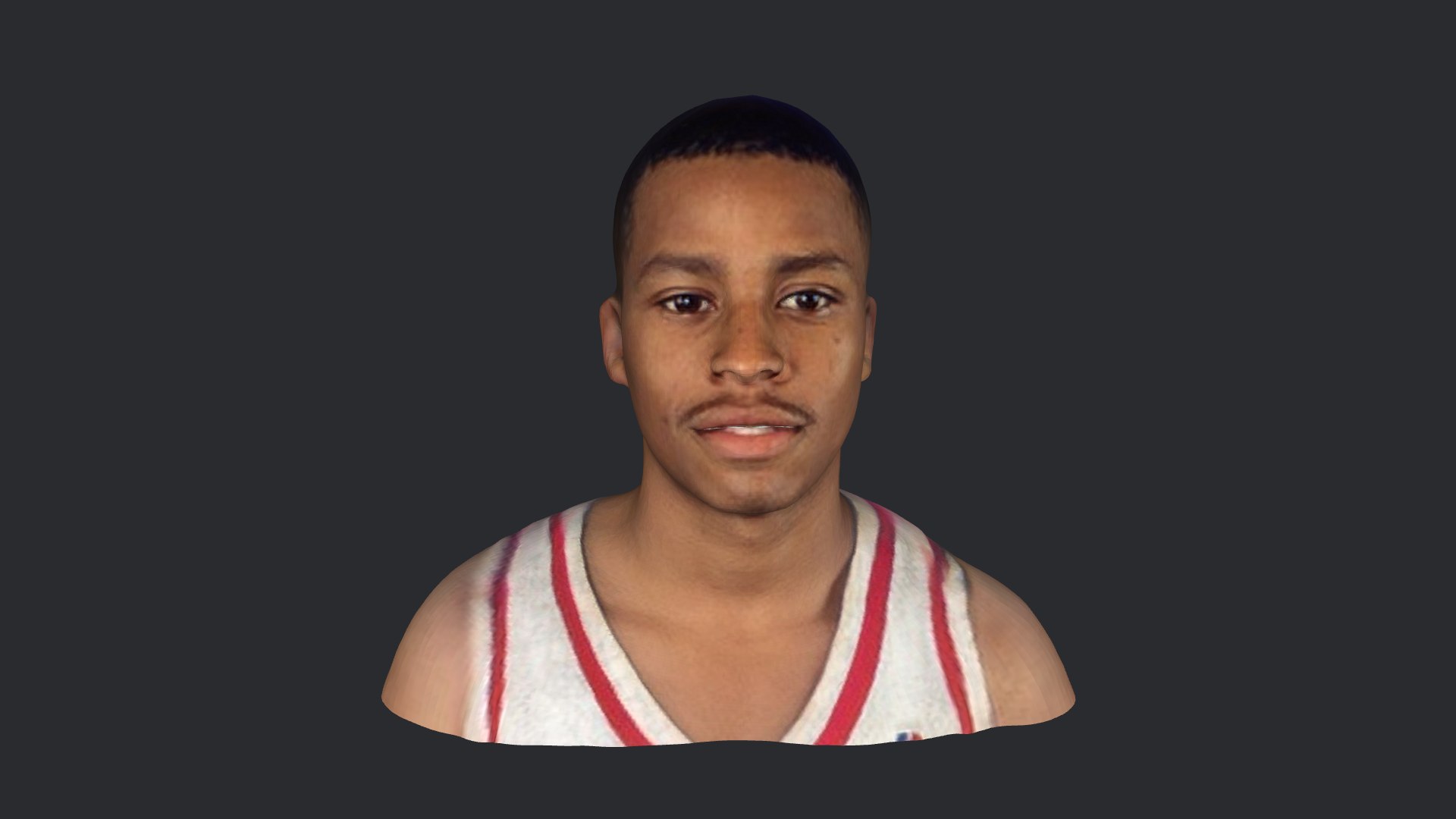 3D Allen Iverson- Realistic Bust Head Ready - TurboSquid 1970892