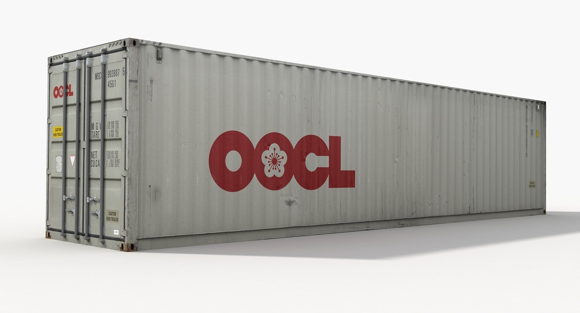 Intermodal Container Truck 3d Model