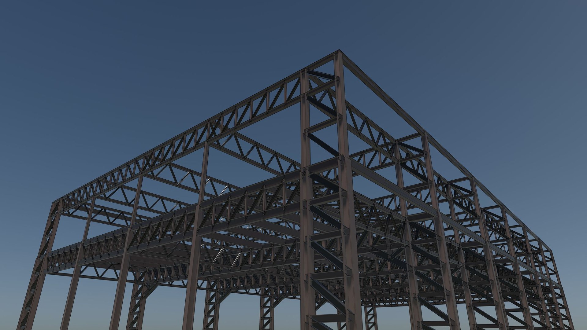 Steel Structure Frame 3D - TurboSquid 2135229