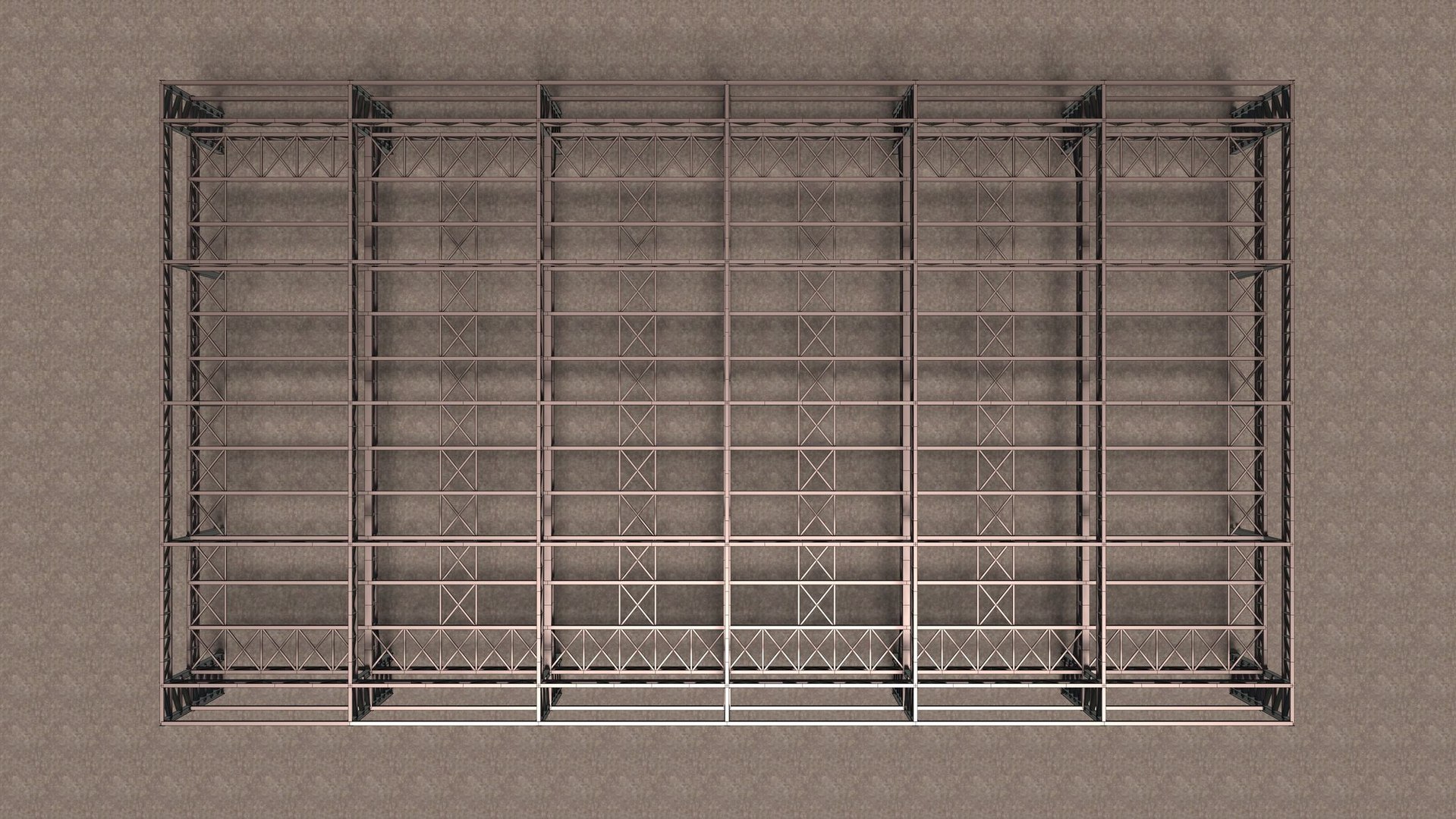 Steel Structure Frame 3D - TurboSquid 2135229