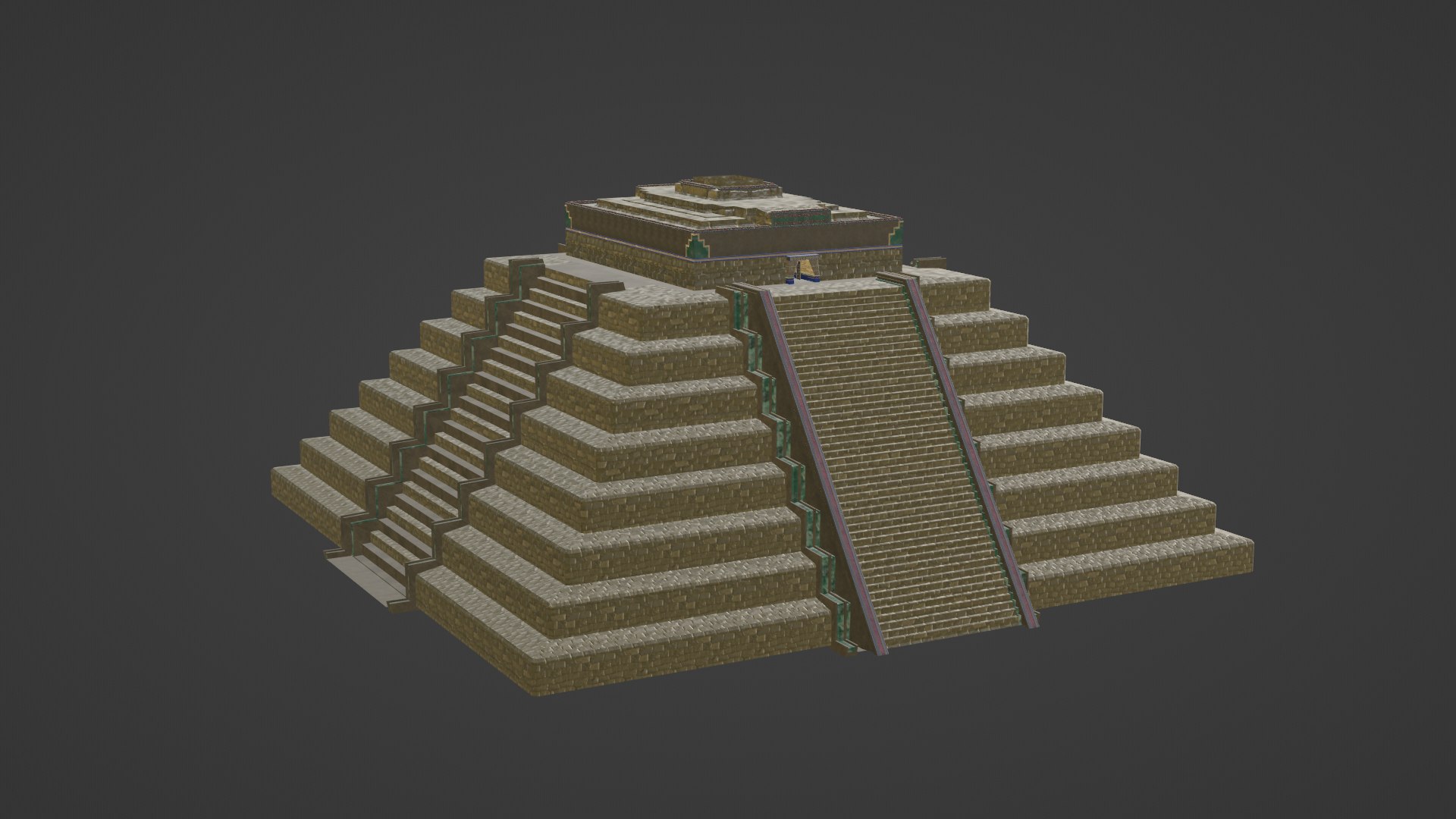 3D Mayan Temple Model - TurboSquid 2028216