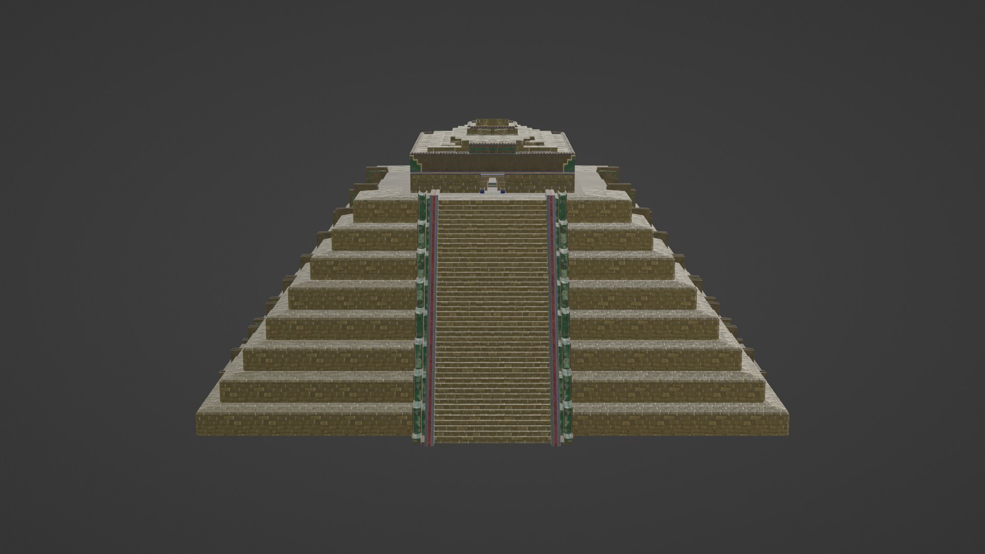 3D Mayan Temple Model - TurboSquid 2028216