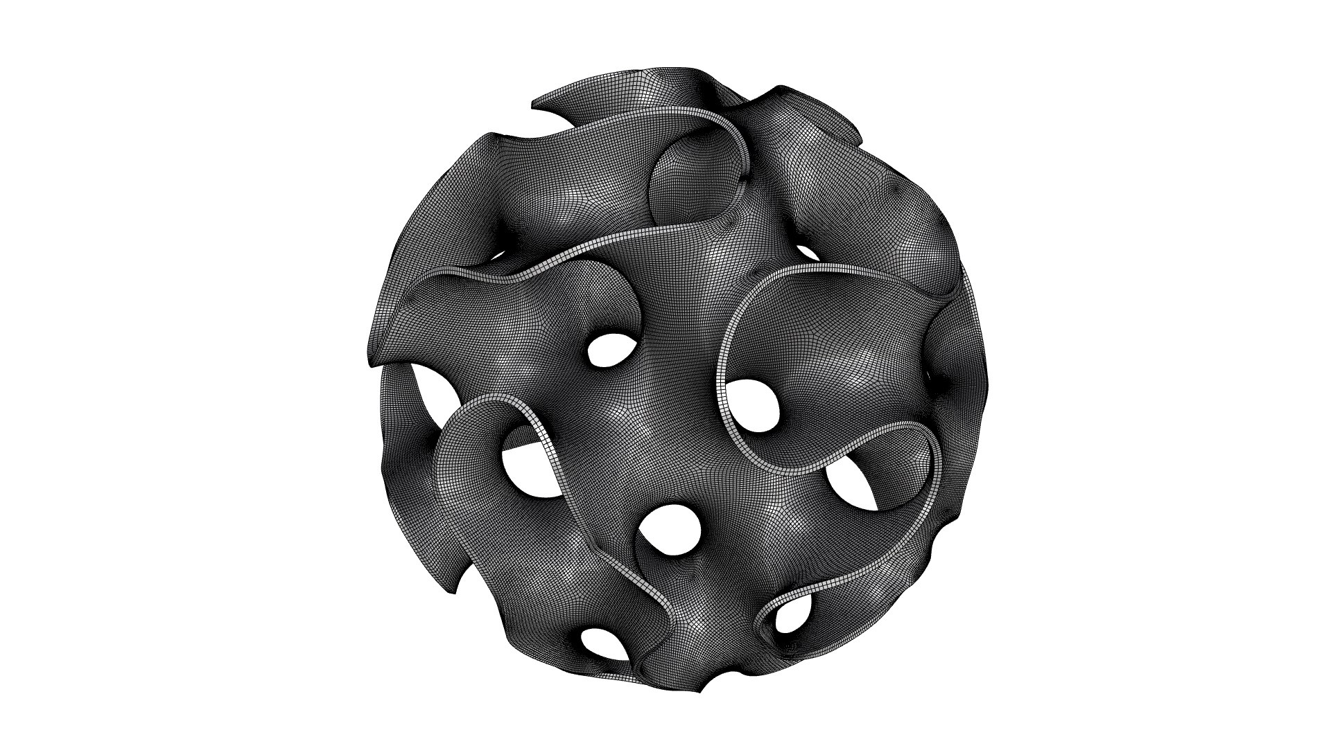 3D Gyroid Elliptical Structure - TurboSquid 2339602