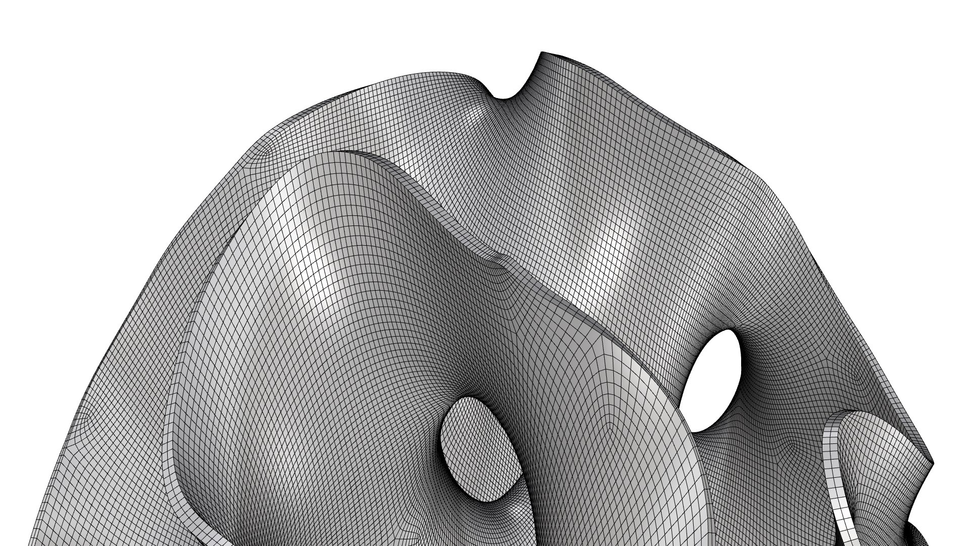 3D Gyroid Elliptical Structure - TurboSquid 2339602