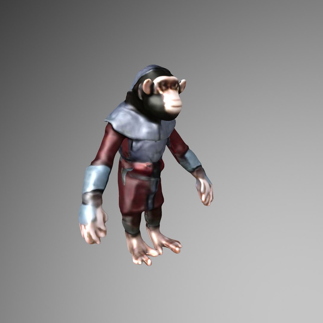 3D Monkey Model - TurboSquid 2206657