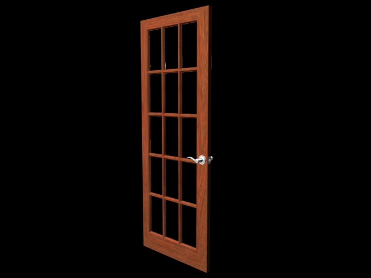 french door 3d model