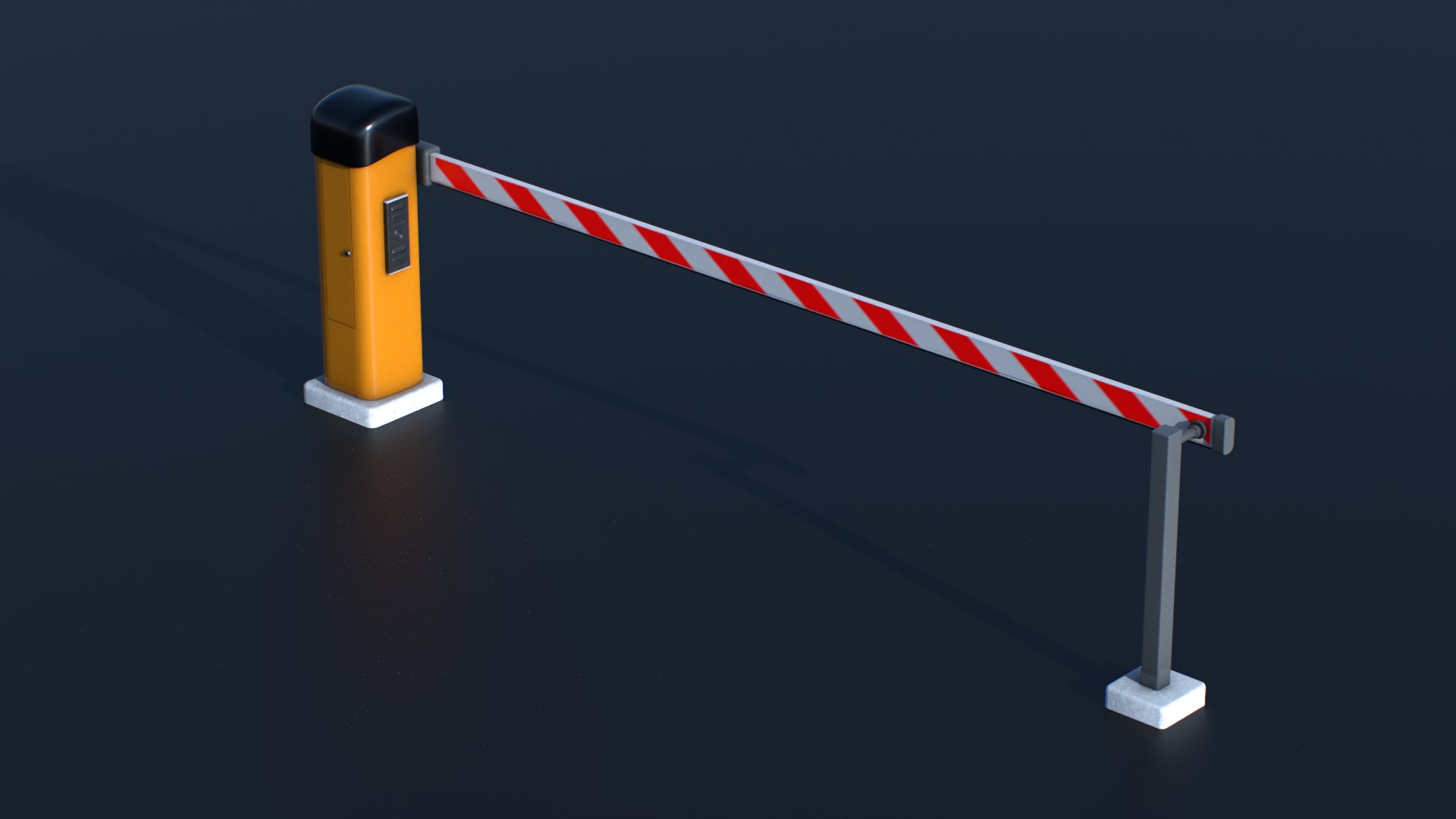Parking Barrier Gate 3D model - TurboSquid 2096953