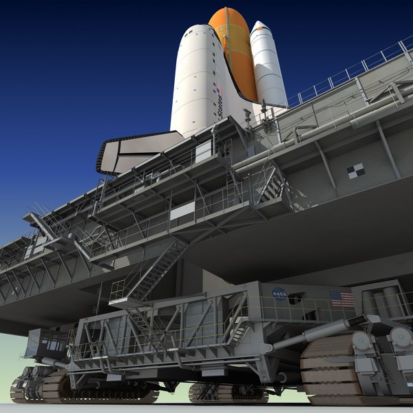 3d model space shuttle launch pad