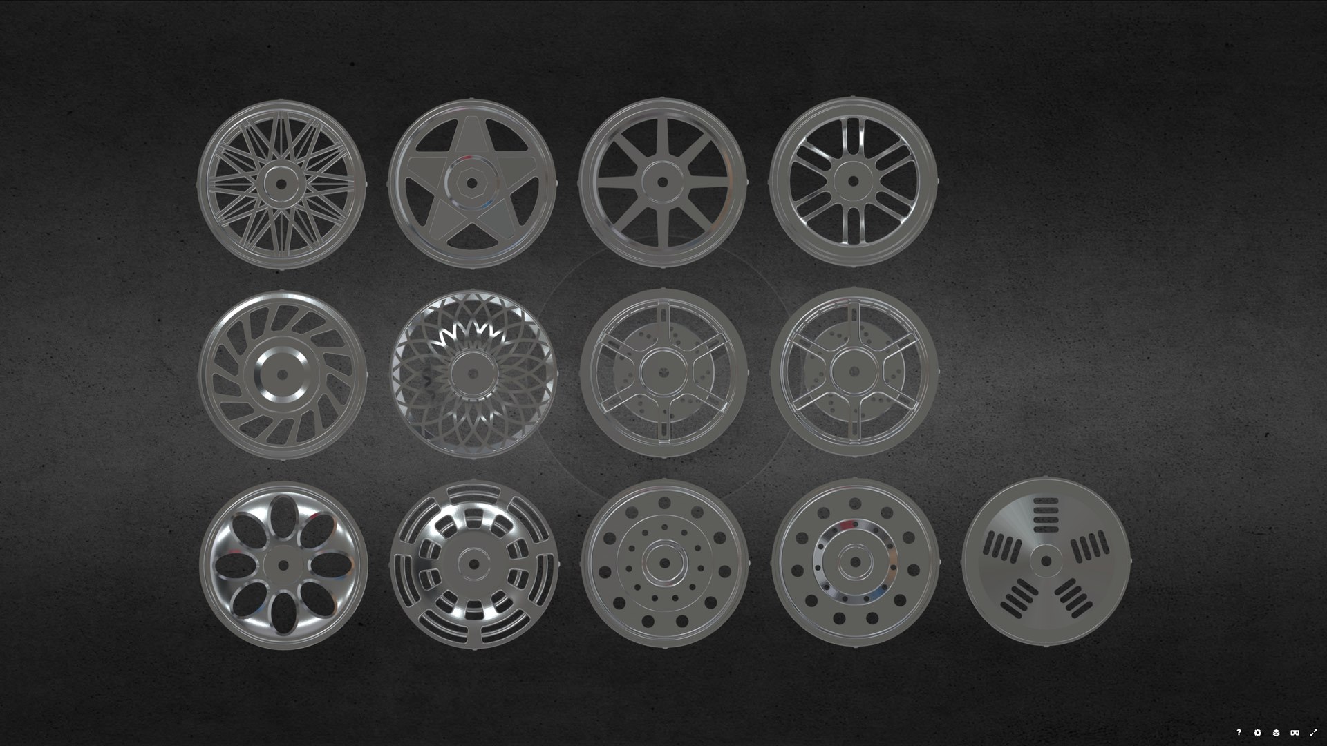 3D Model Car Rim Model Pack - TurboSquid 2316994