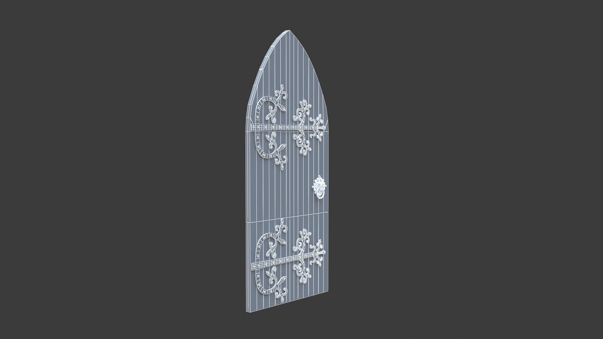3D Castle Door 01 Low Poly Realistic - TurboSquid 1923537