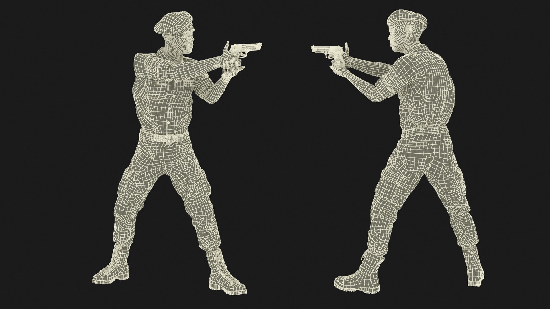 3D Somali Soldier With Gun Model - TurboSquid 2391411