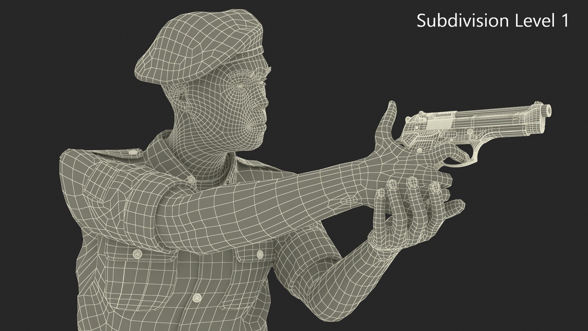3D Somali Soldier With Gun Model - TurboSquid 2391411
