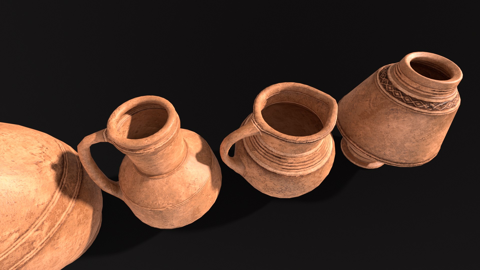 Medieval Ancient Pottery 3D Model - TurboSquid 2414186