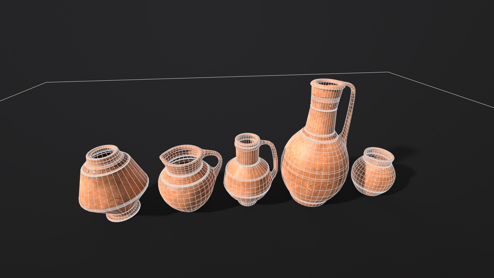 Medieval Ancient Pottery 3D Model - TurboSquid 2414186