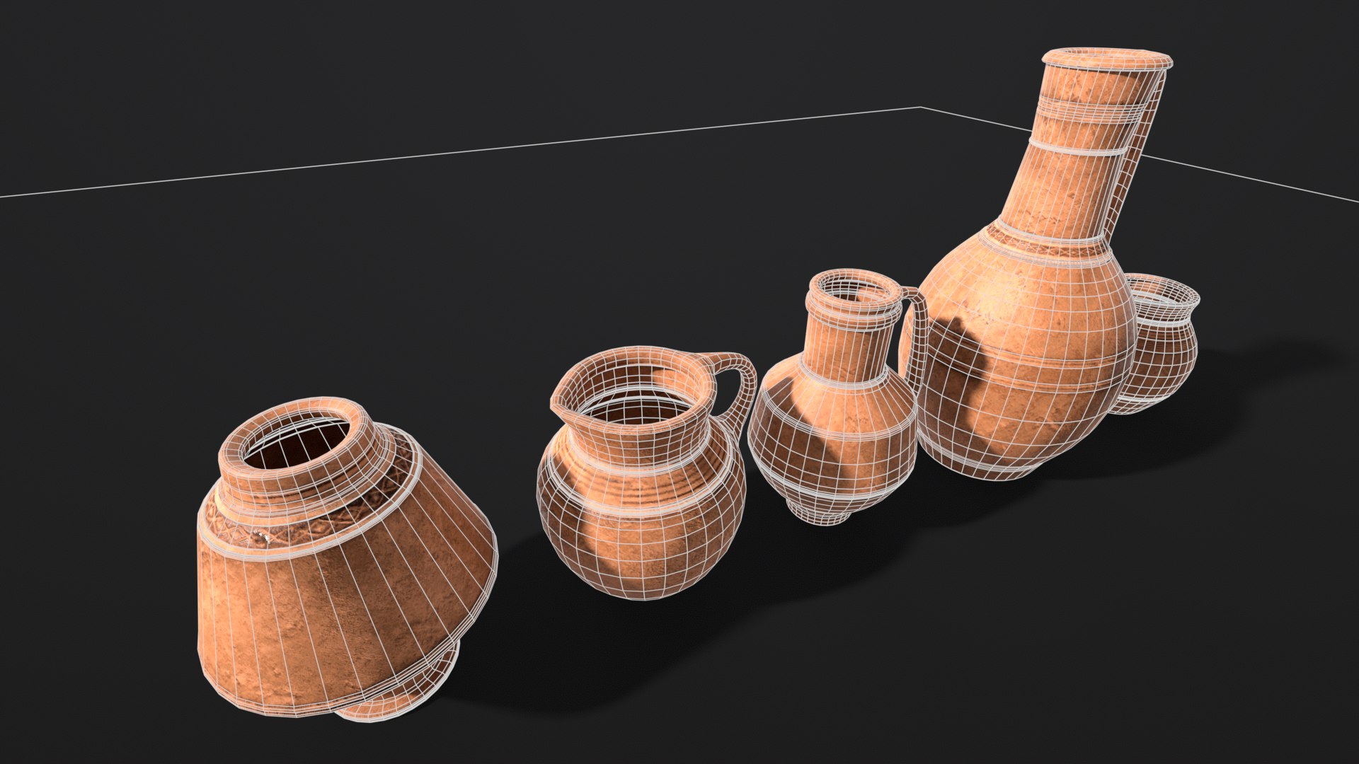 Medieval Ancient Pottery 3D Model - TurboSquid 2414186