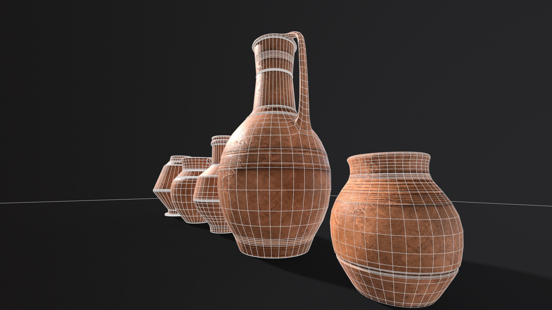 Medieval Ancient Pottery 3D Model - TurboSquid 2414186