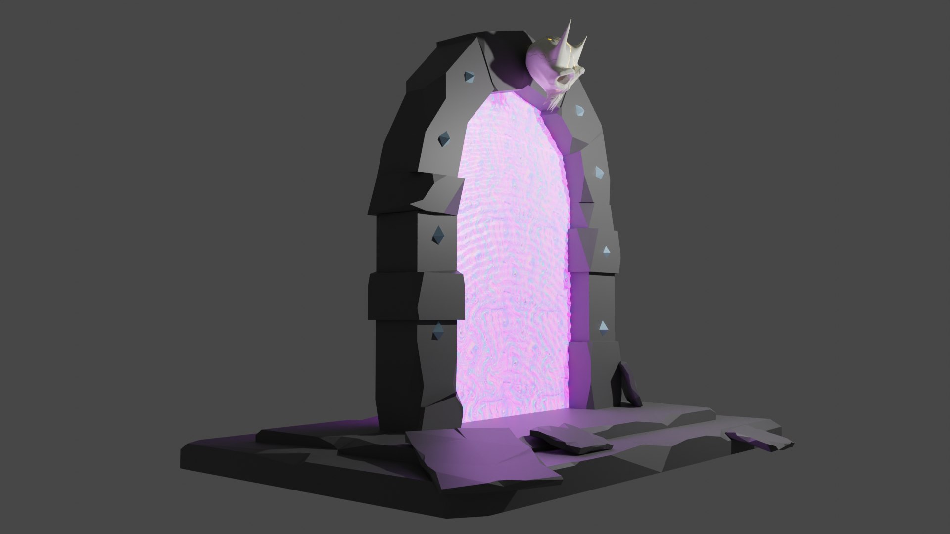 3D Stylized Stone Portal - TurboSquid 2033290