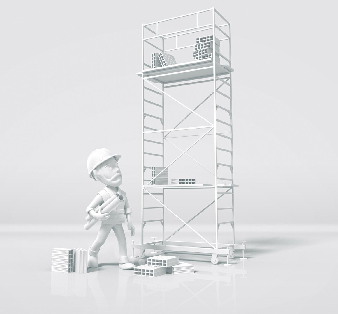 Engineer Cartoon 3D Model - TurboSquid 1390204