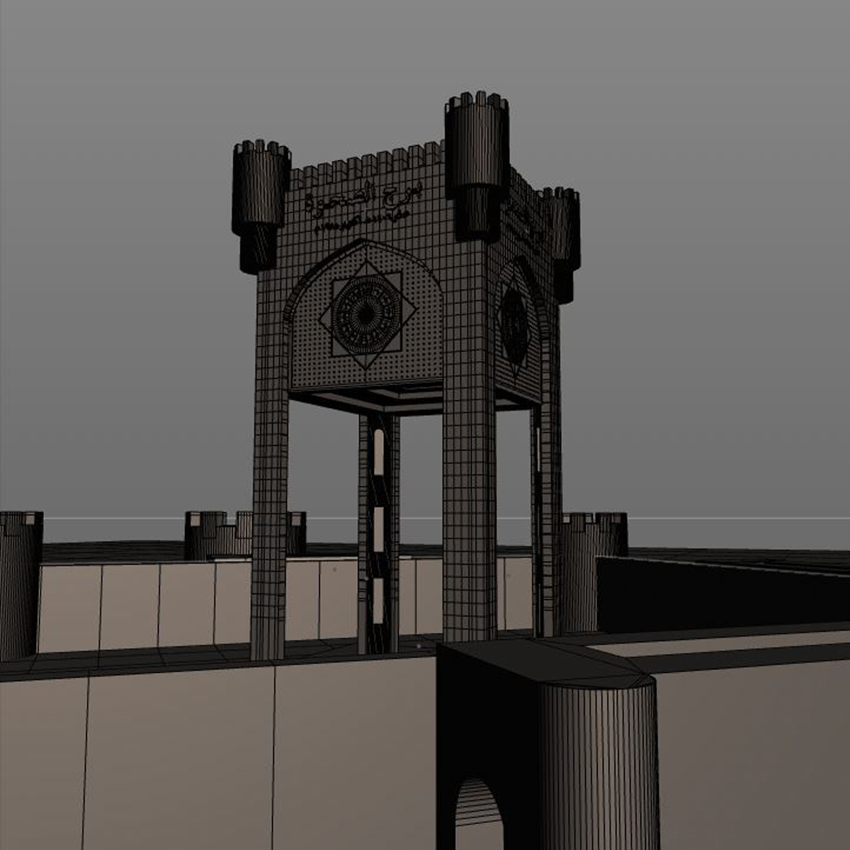 Sahwa tower 3D model - TurboSquid 1339176