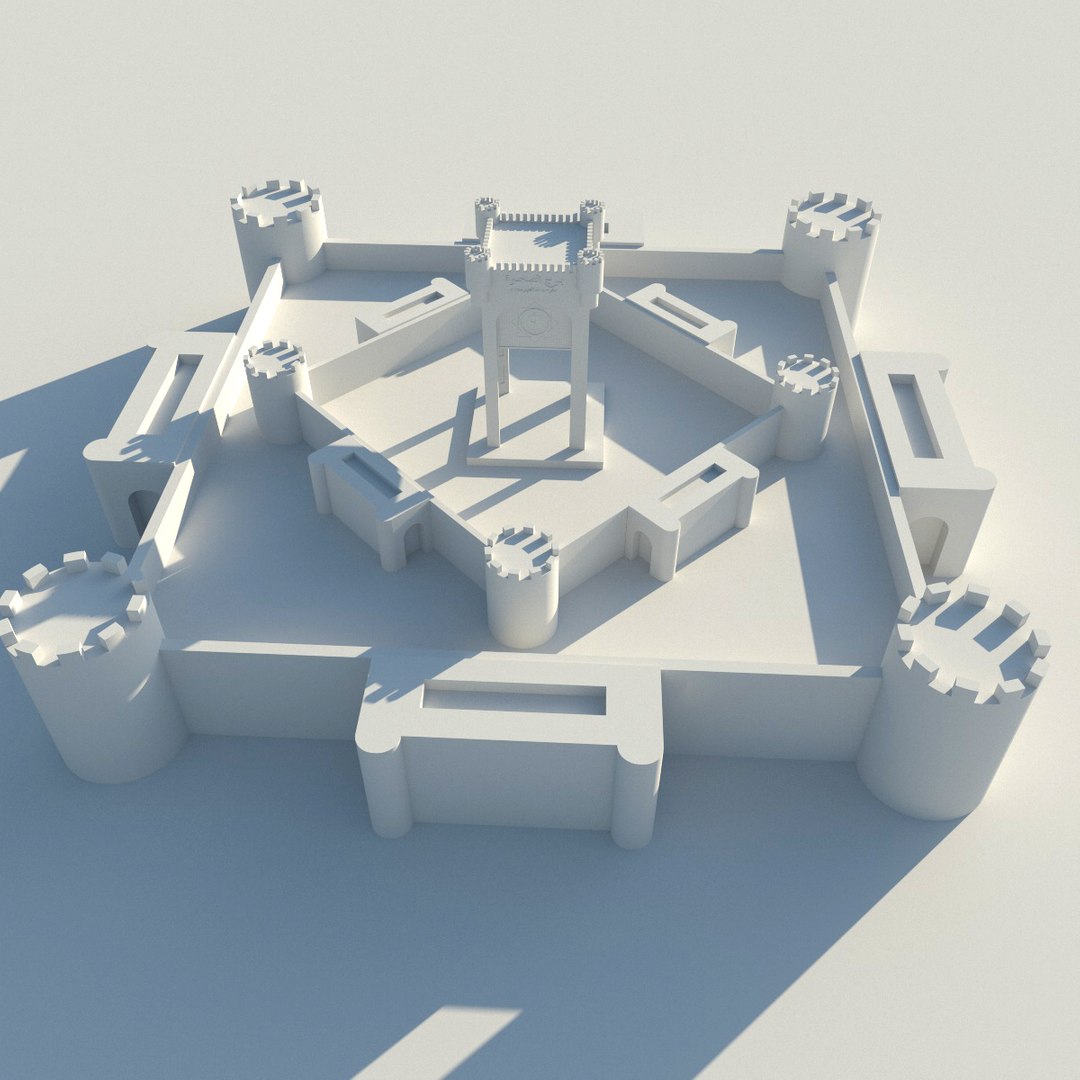 Sahwa Tower 3D Model - TurboSquid 1339176