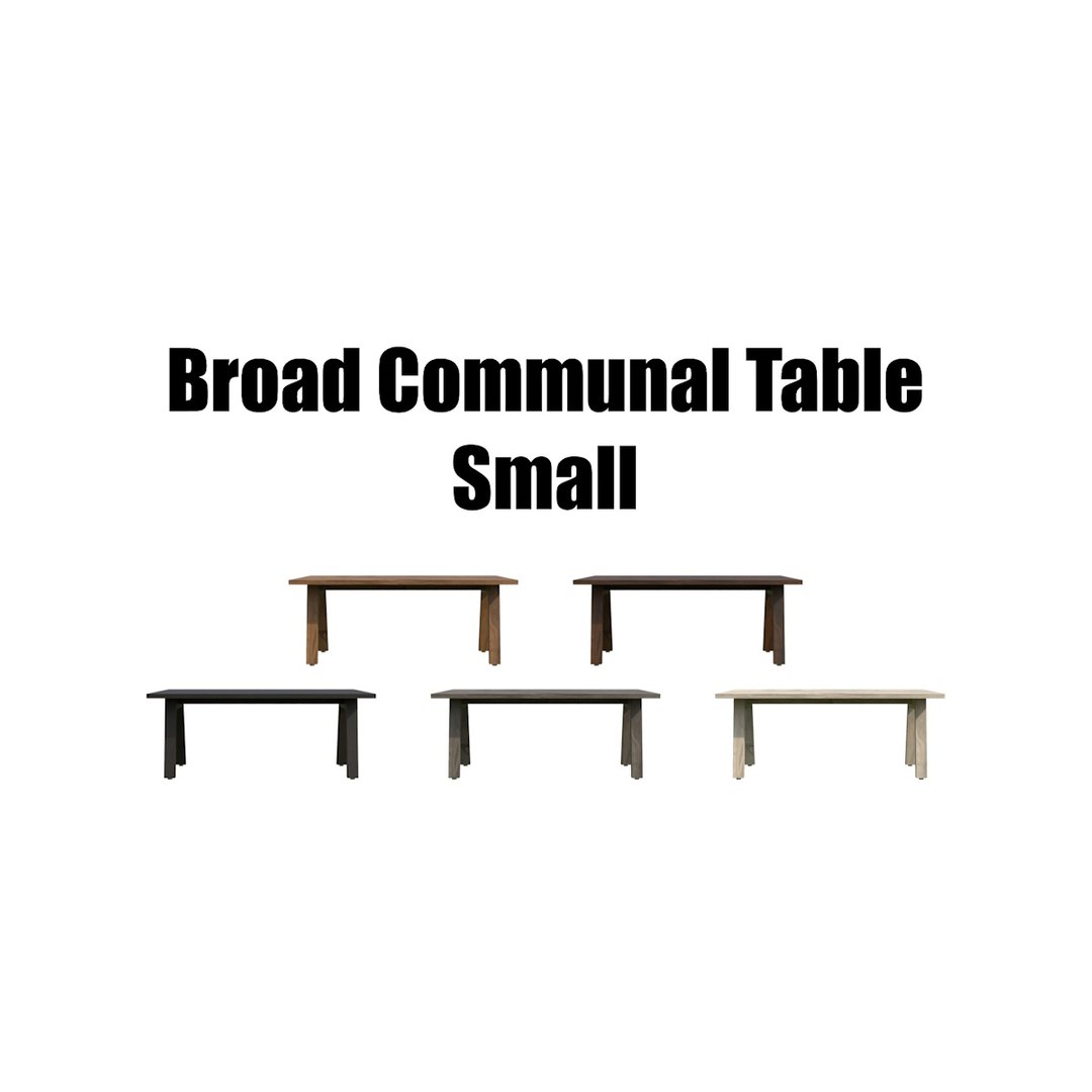 Broad Communal Table Small 3D Model - TurboSquid 2107239