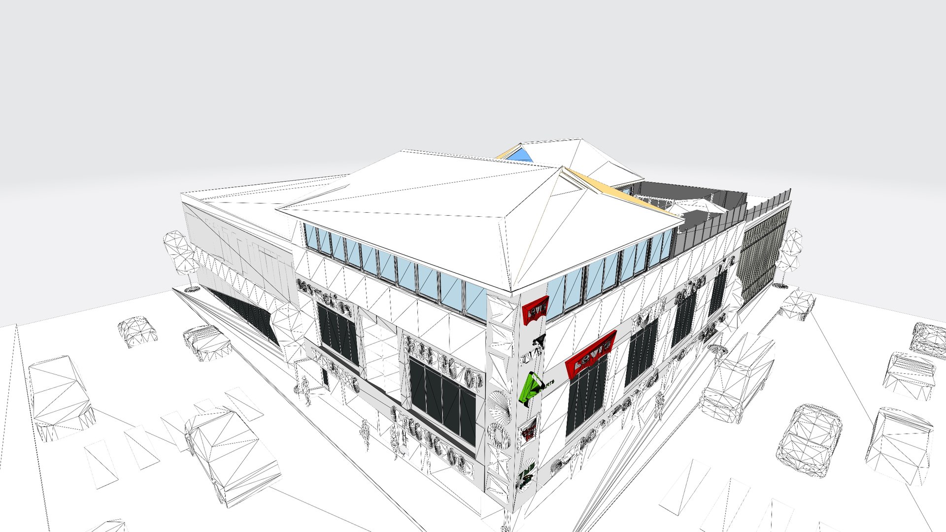 Shopping Center 3D model - TurboSquid 2175393