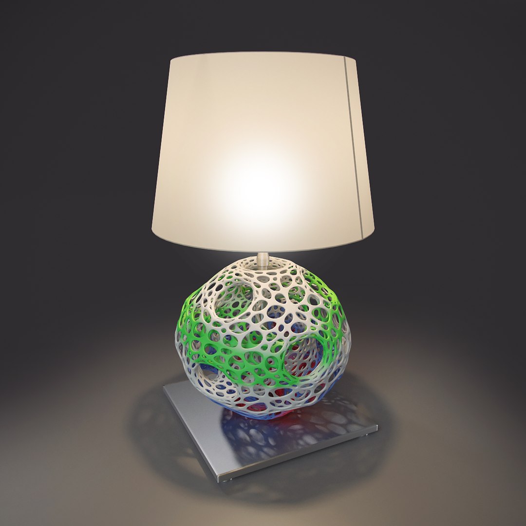 3d Model Lamp Printed