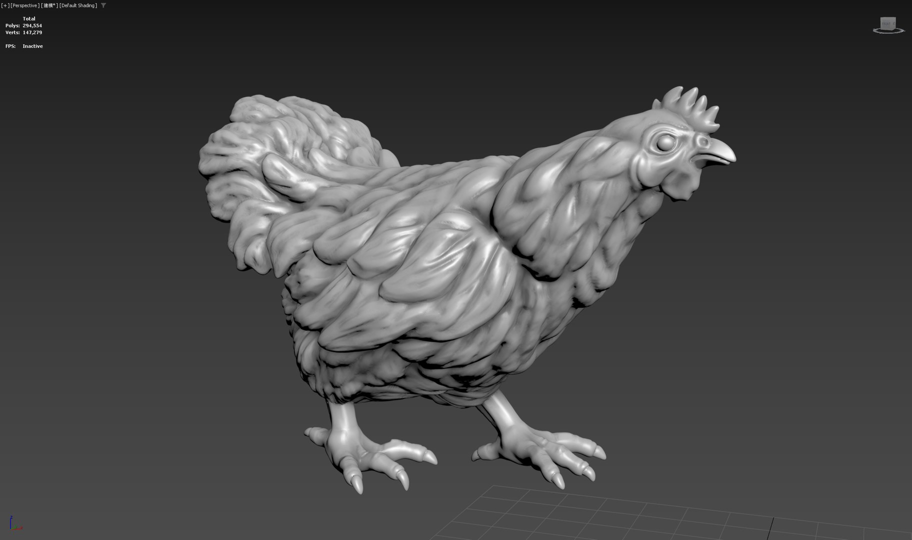 3D Hen Sculpture Model - TurboSquid 2341874
