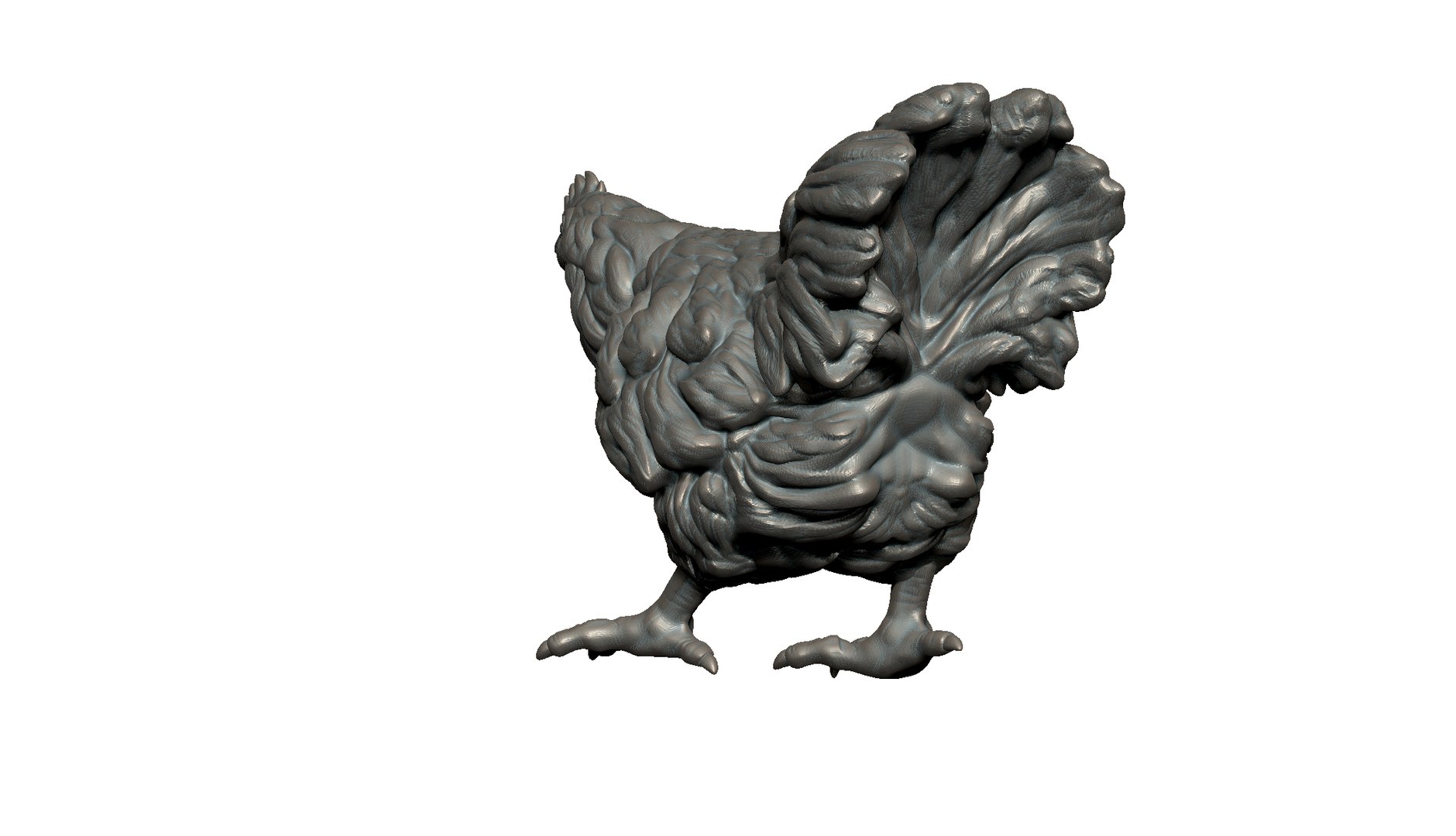 3D Hen Sculpture Model - TurboSquid 2341874