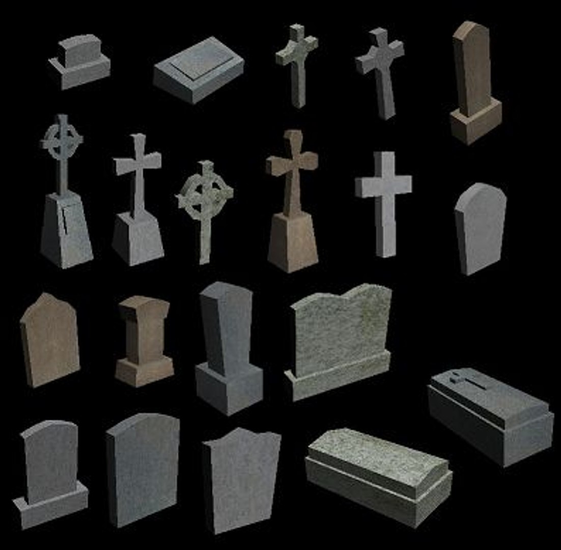 Cemetary Generic Gamestudio 3d Model