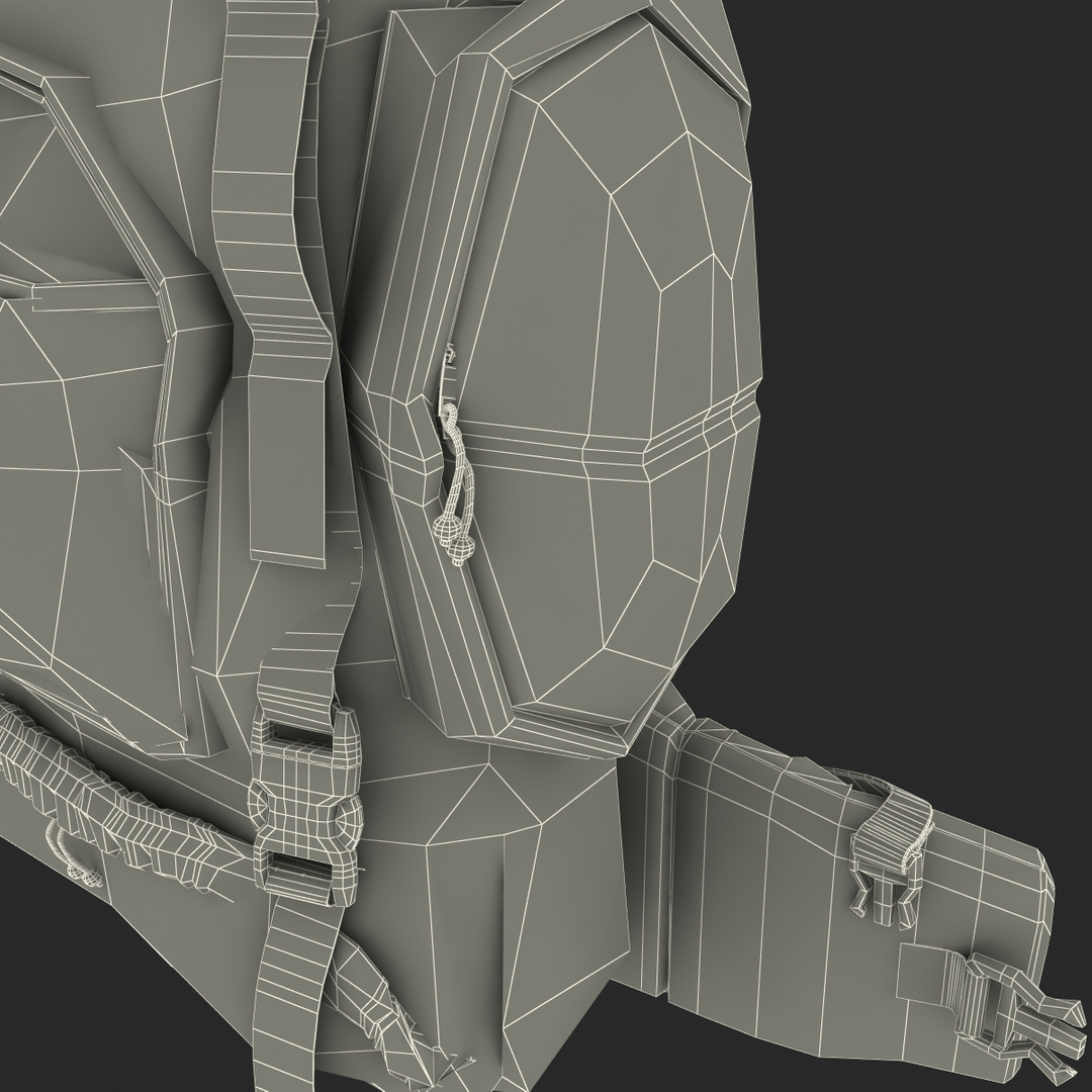 3d military backpack model