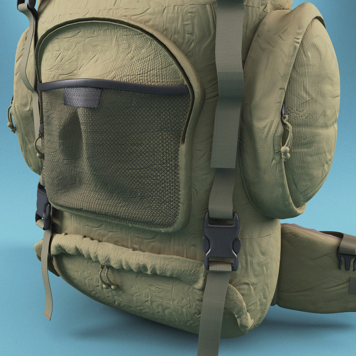 3d military backpack model
