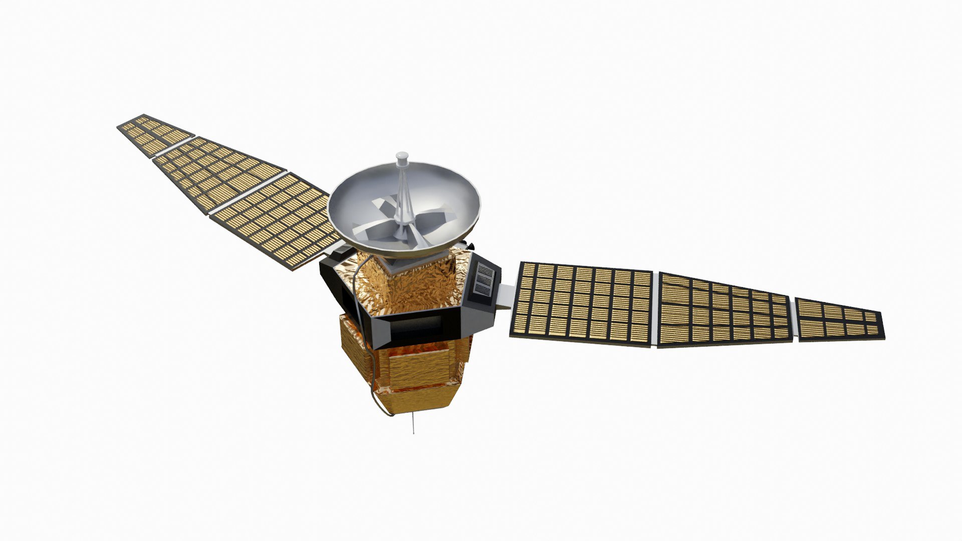 Communications Satellite 3d Model