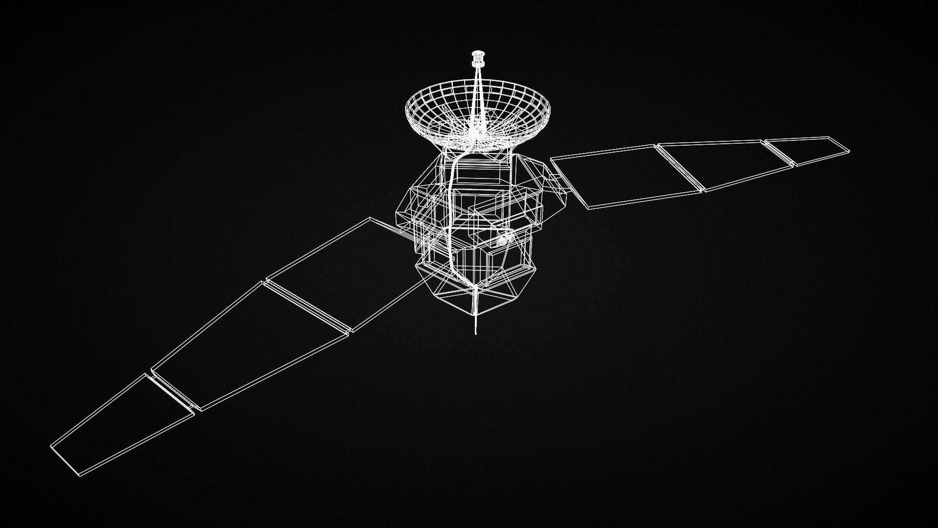 Communications Satellite 3d Model