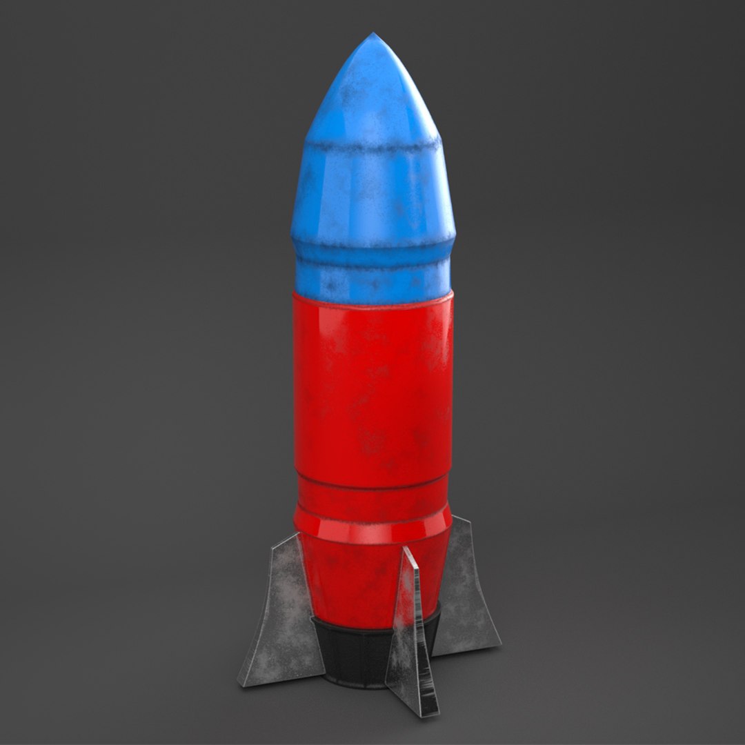 3D Toy Plastic Rocket model - TurboSquid 1940068