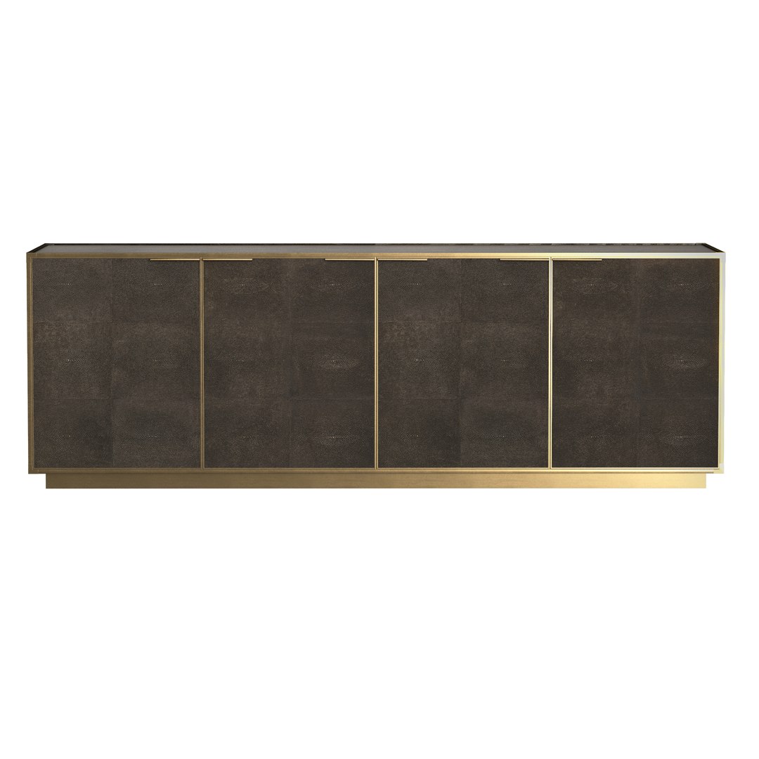 SAUNDERSON SHAGREEN PANEL 4-DOOR SIDEBOARD 3D - TurboSquid 1937102