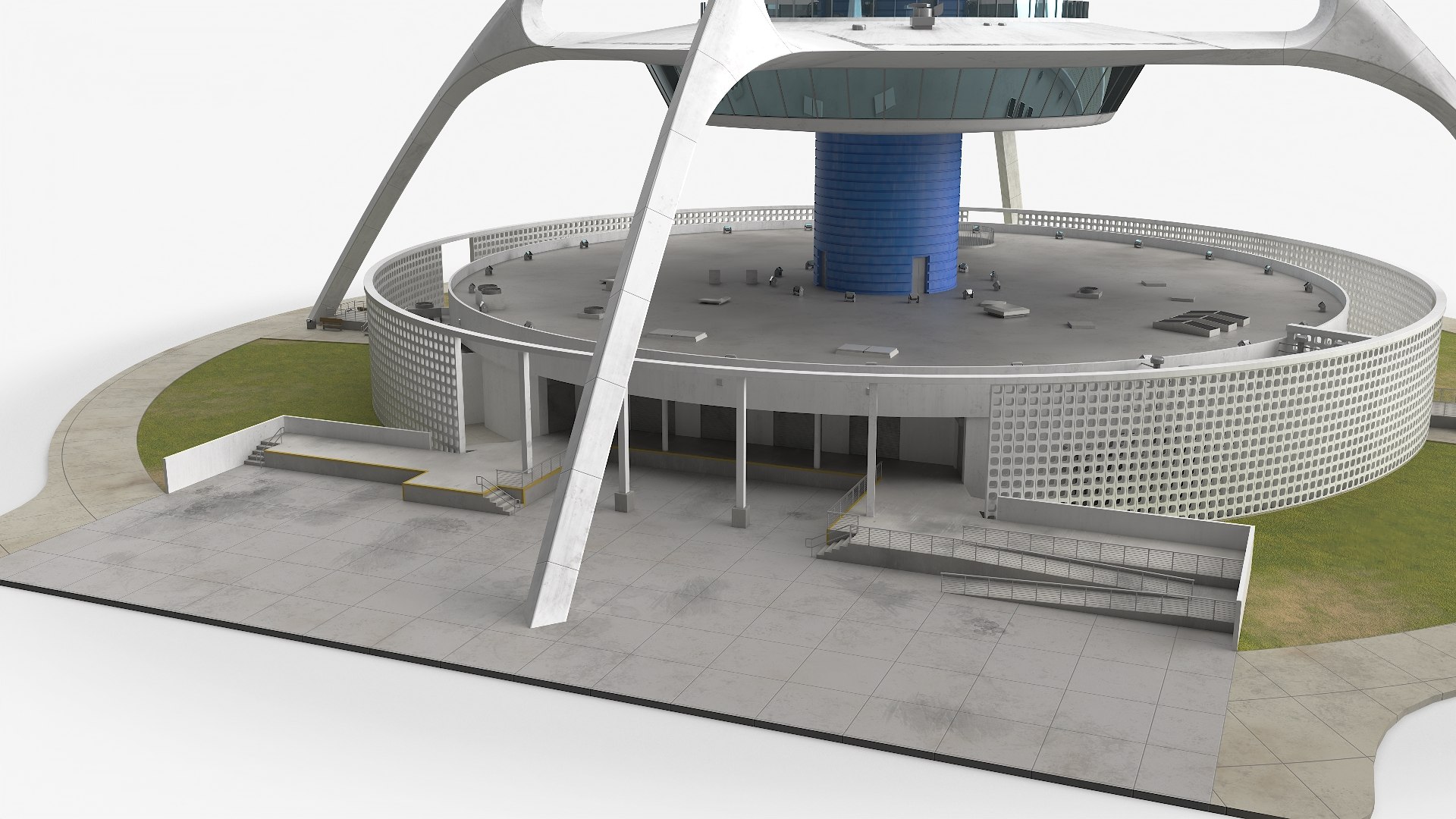 3D LAX Theme Building Model - TurboSquid 2328700