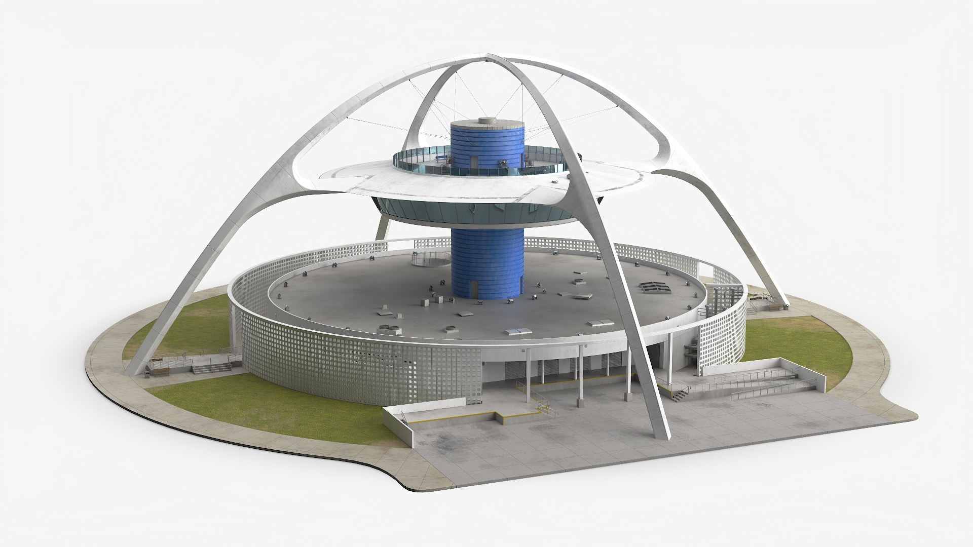 3D LAX Theme Building Model - TurboSquid 2328700