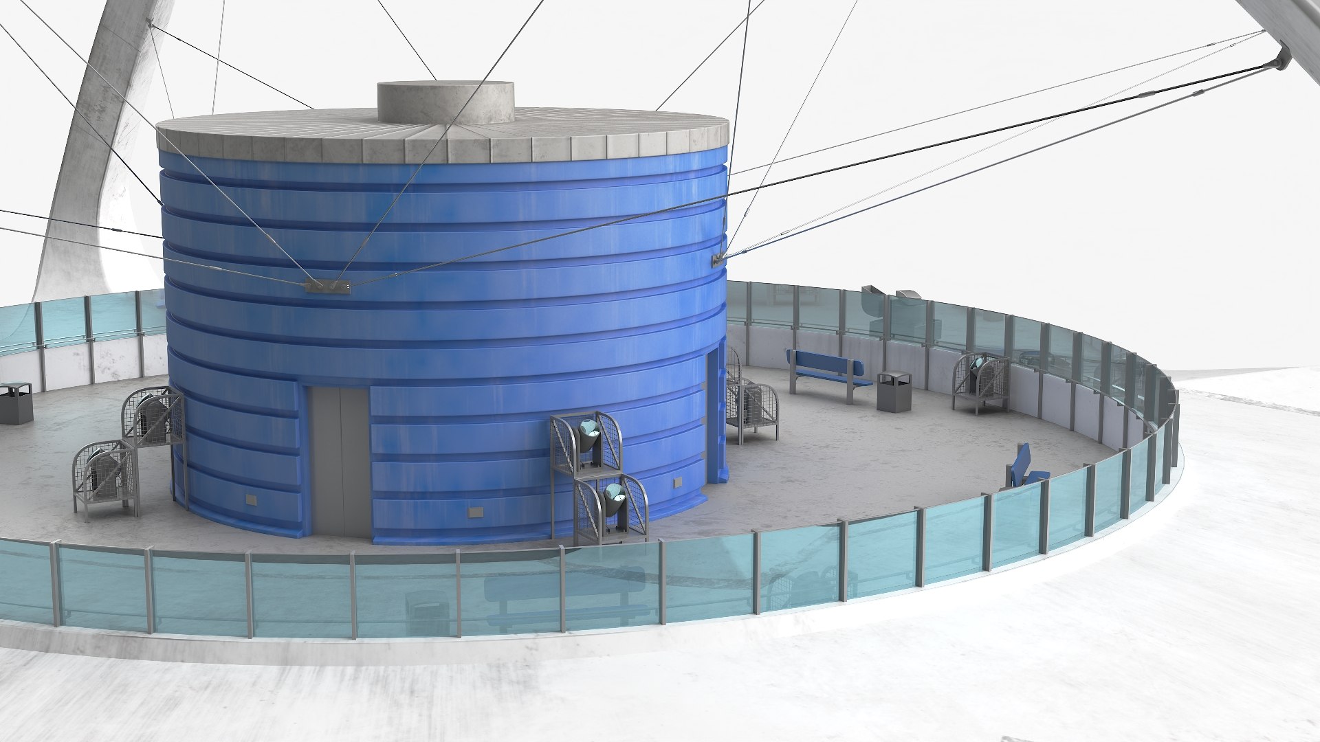 3D LAX Theme Building Model - TurboSquid 2328700