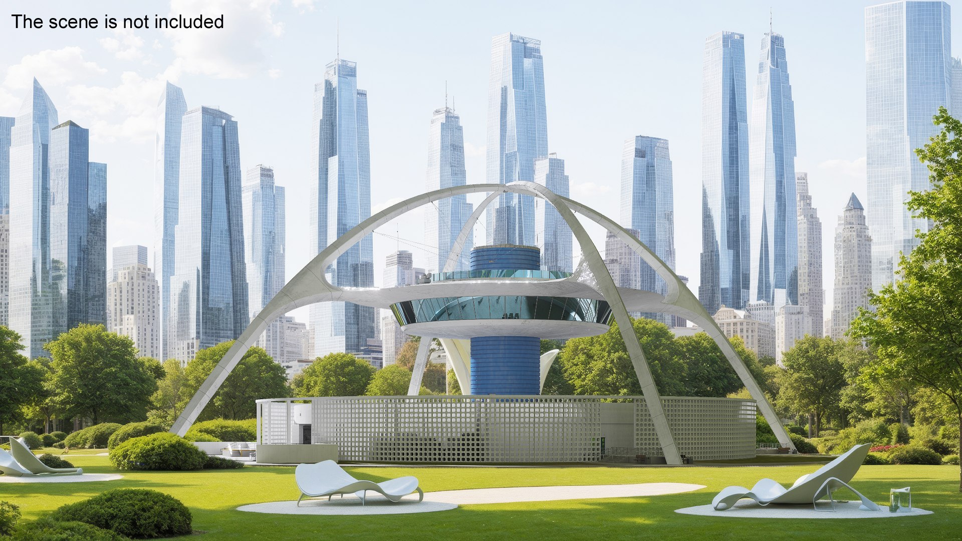3D LAX Theme Building Model - TurboSquid 2328700