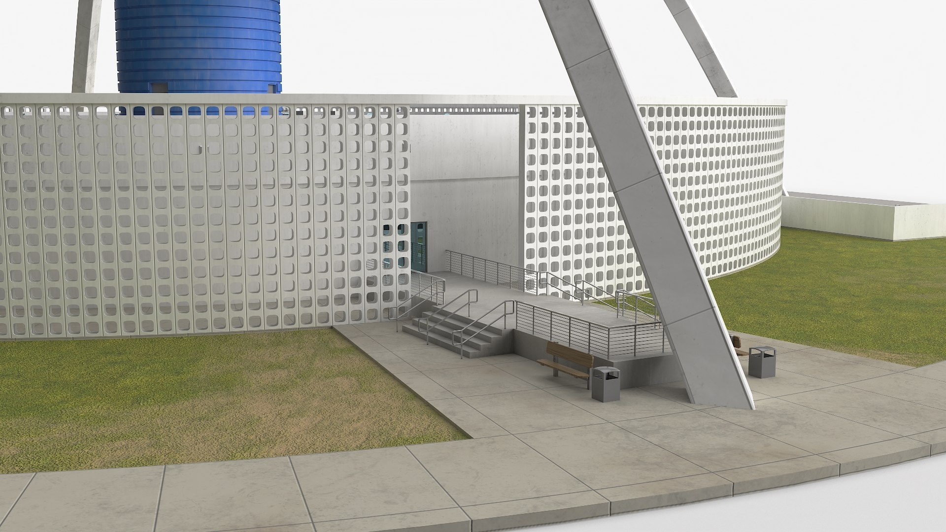 3D LAX Theme Building Model - TurboSquid 2328700