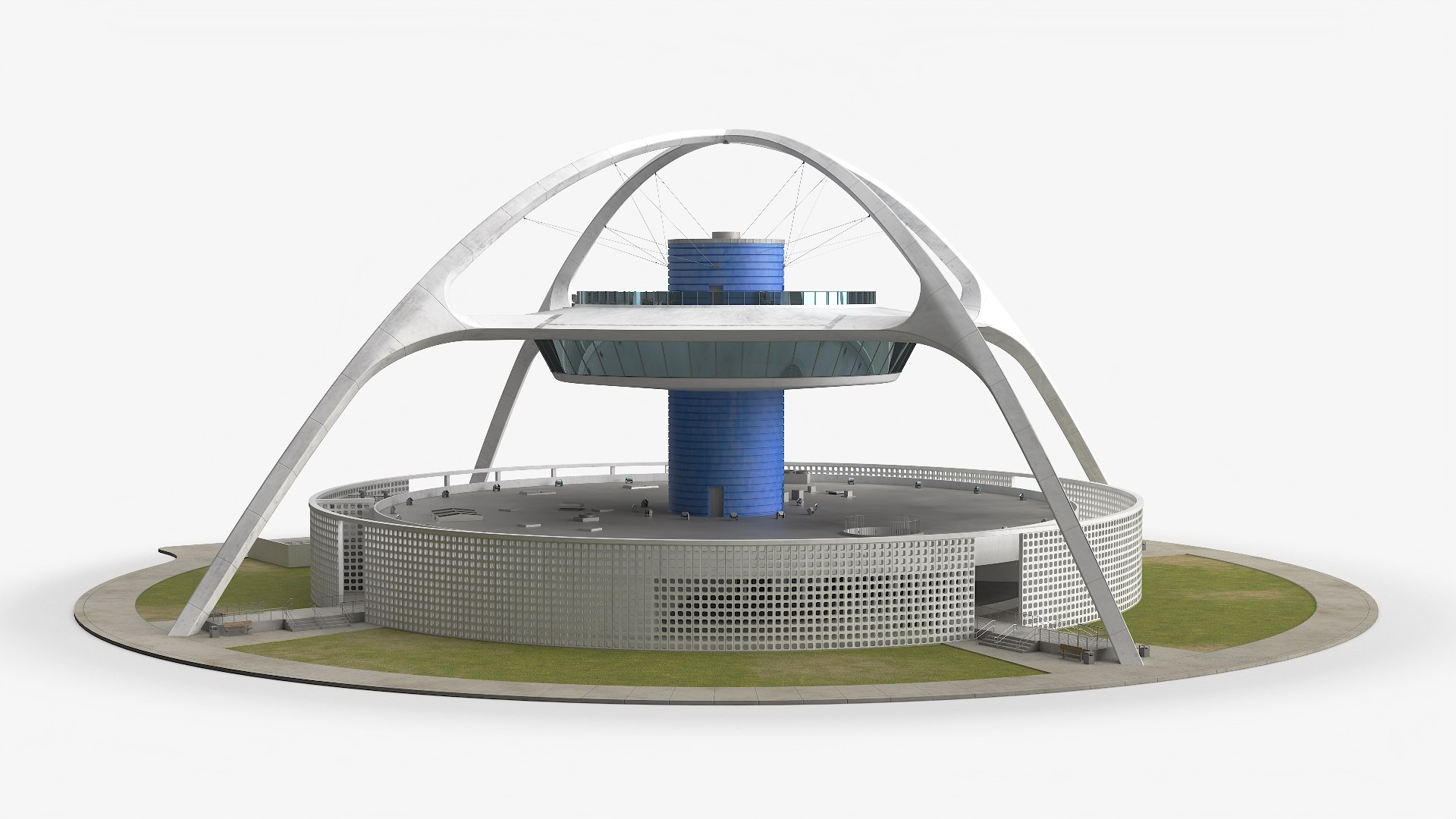 3D LAX Theme Building Model - TurboSquid 2328700