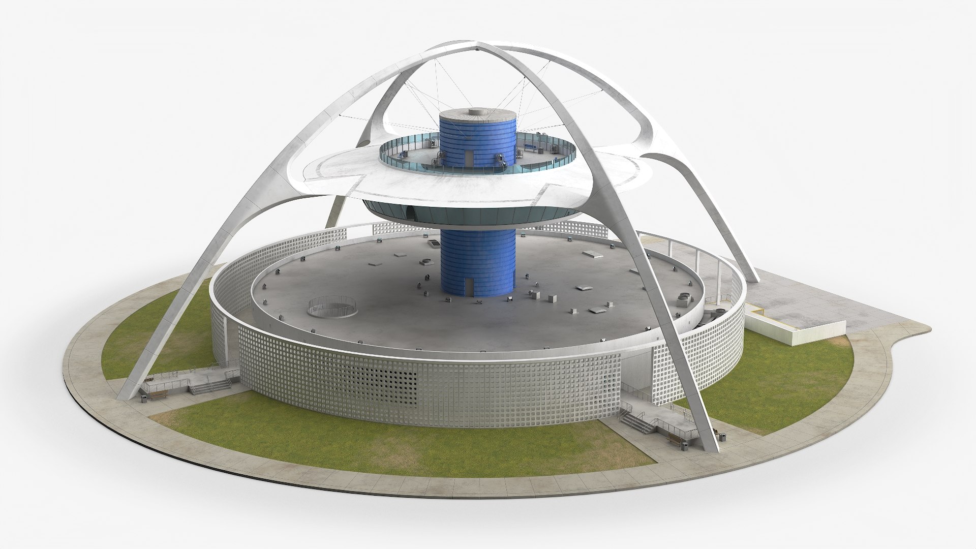 3D LAX Theme Building Model - TurboSquid 2328700