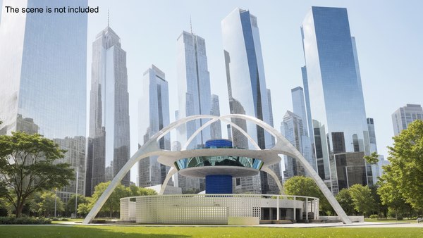 modelo 3d Edificio temático LAX - TurboSquid 2328700