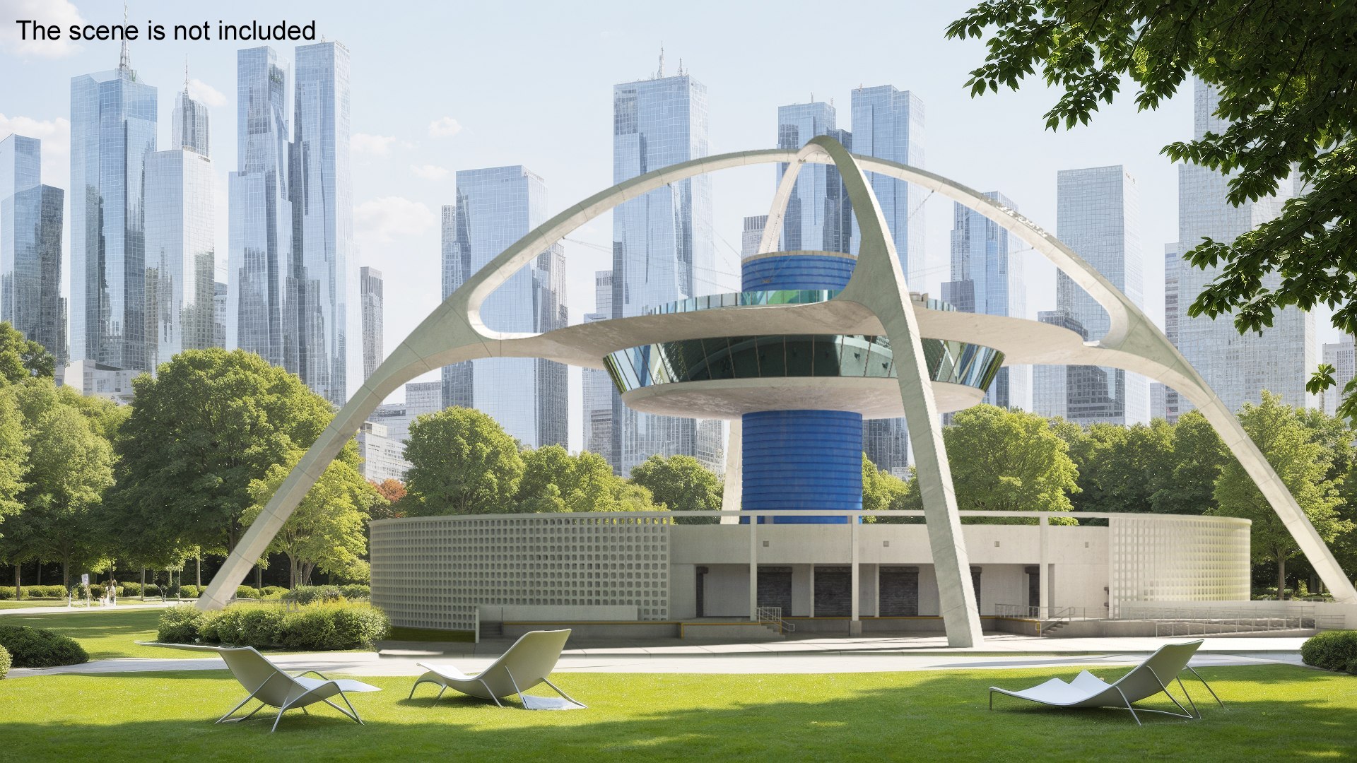 3D LAX Theme Building Model - TurboSquid 2328700