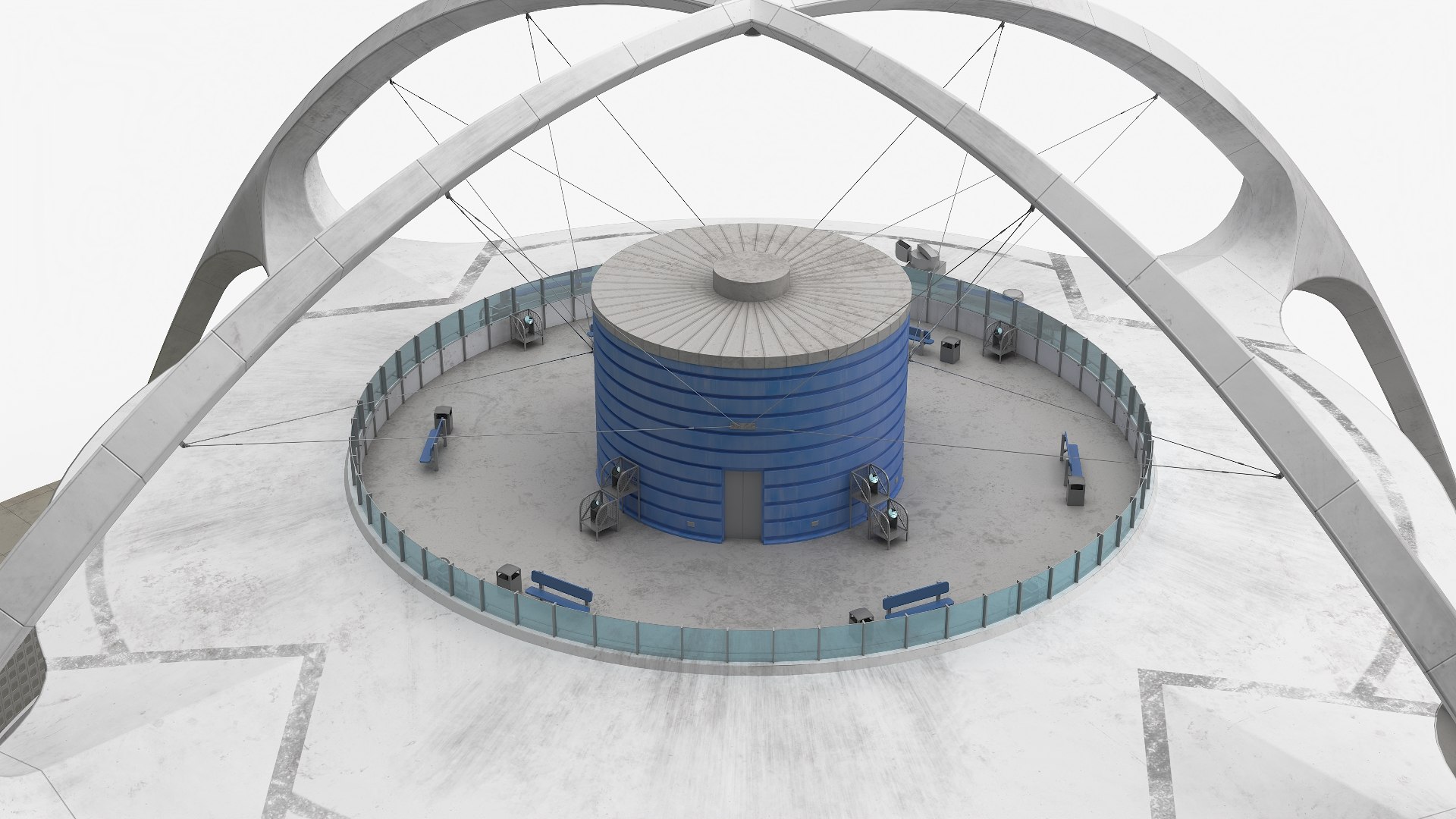 3D LAX Theme Building Model - TurboSquid 2328700