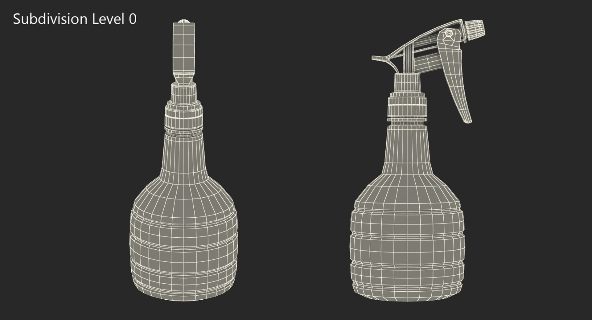Plastic Water Spray Bottle 3D Model - TurboSquid 1301659
